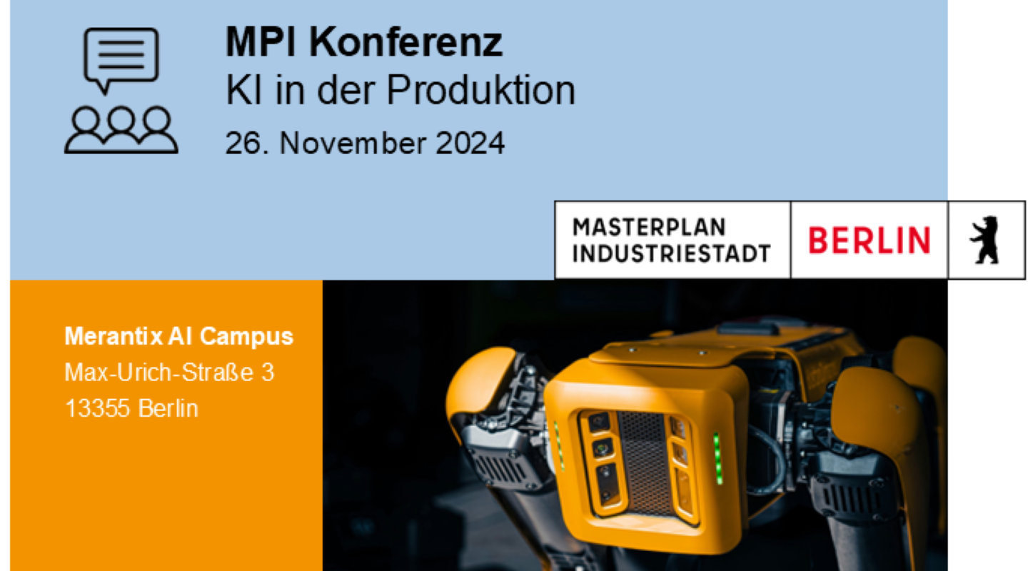 MPI Konferenz 2024 | KI in der Produktion | Innovative Hauptstadtregion